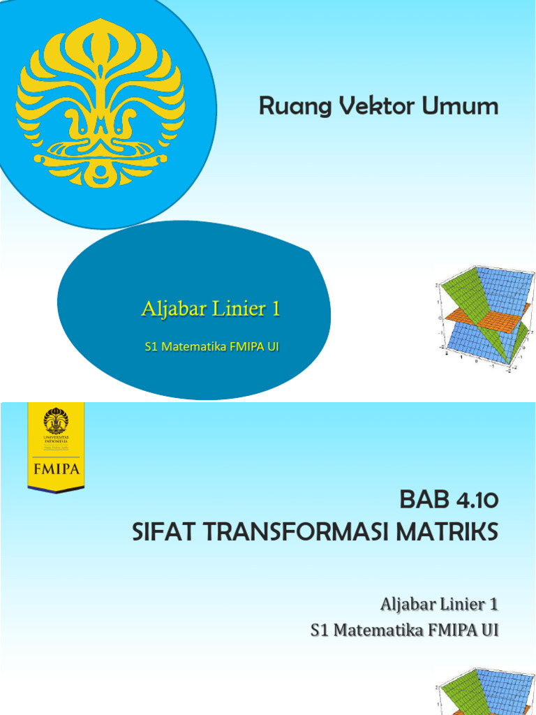 Bab 4.10 Sifat Matriks Transformasi | PDF