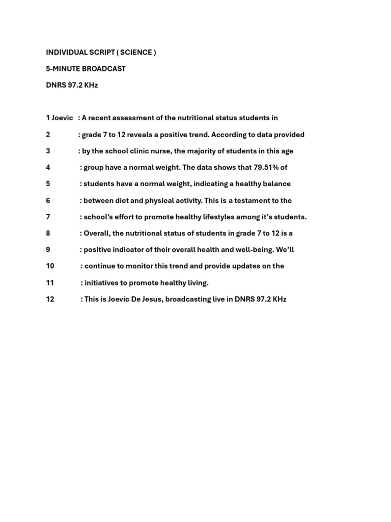 Individual Script Science | PDF
