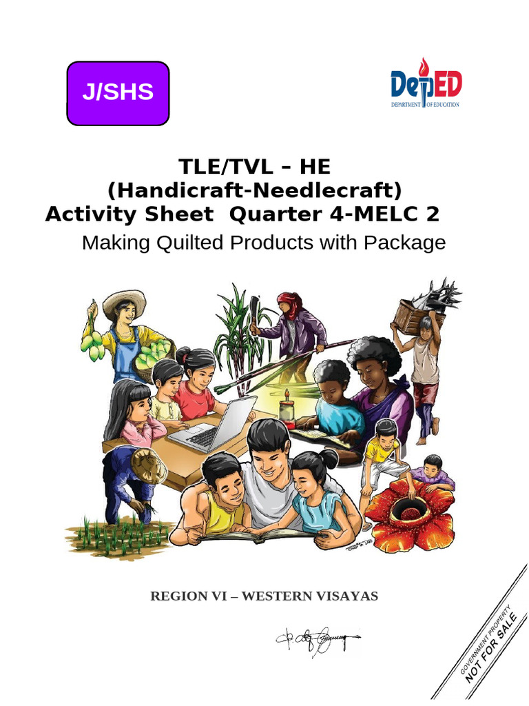 HE Needlecraft JSHS Q4 LAS2 FINAL | PDF | Quilting | Quilt