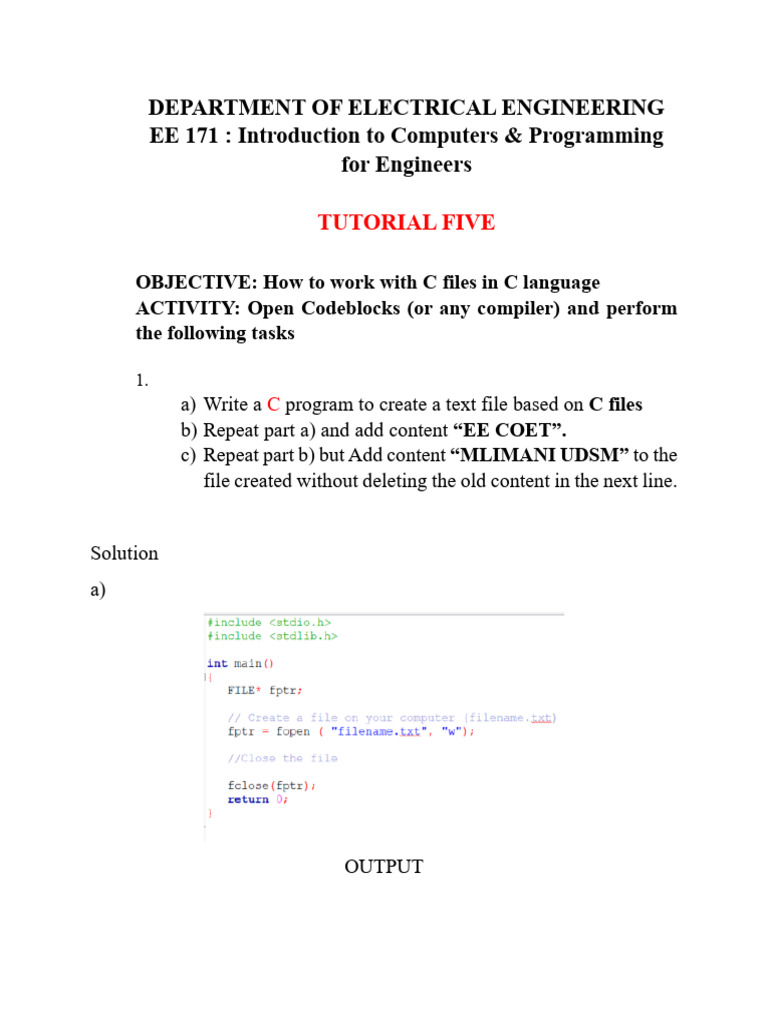 EE 171 - Tutorial - 05 SOLUTION | PDF