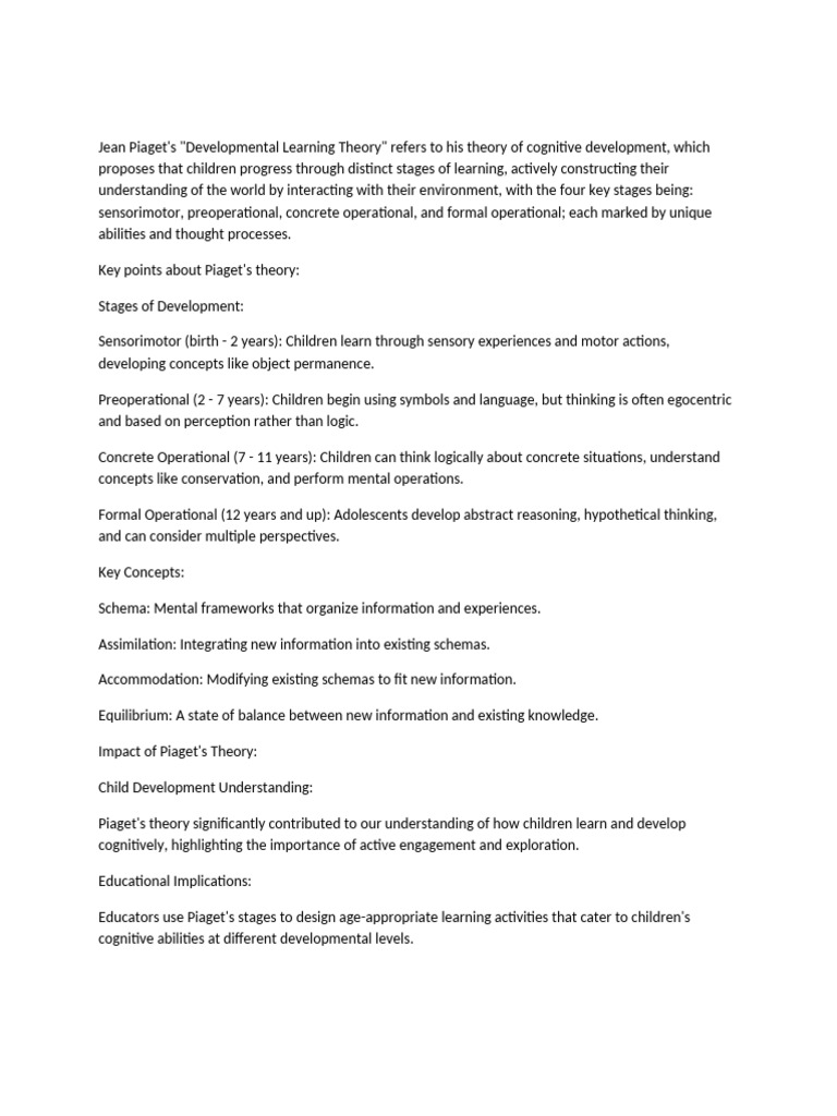 Jean Piagets WPS Office | PDF