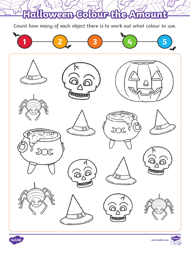 Halloween Color Counting Activity | PDF