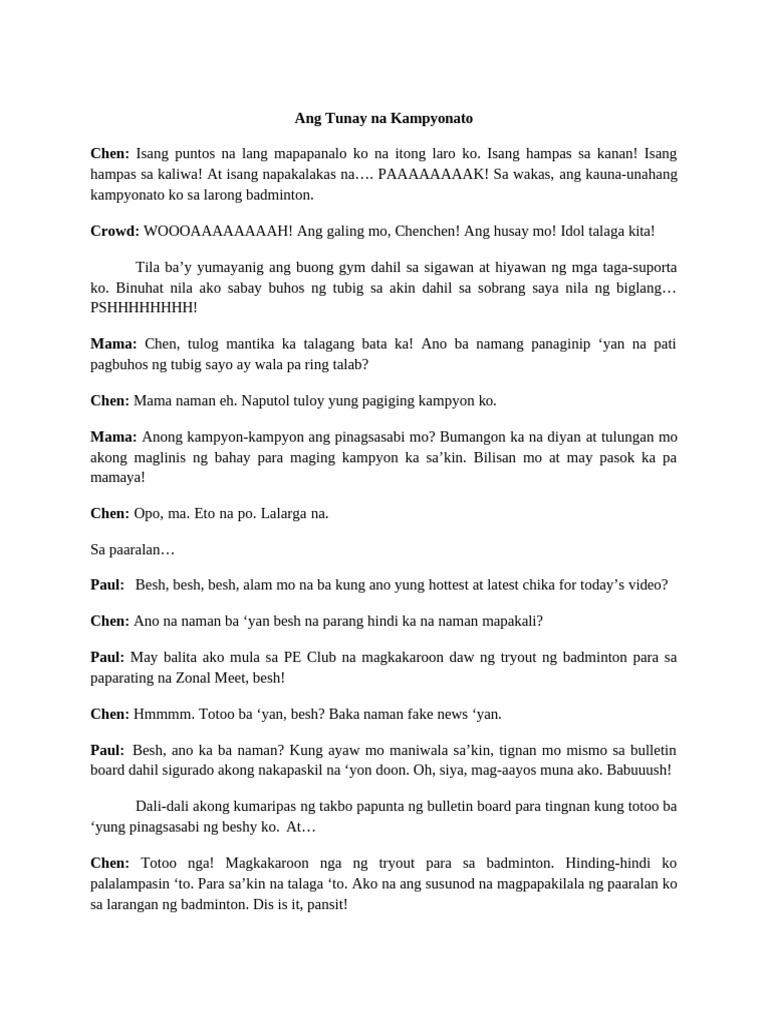 Filipino Declamation | PDF