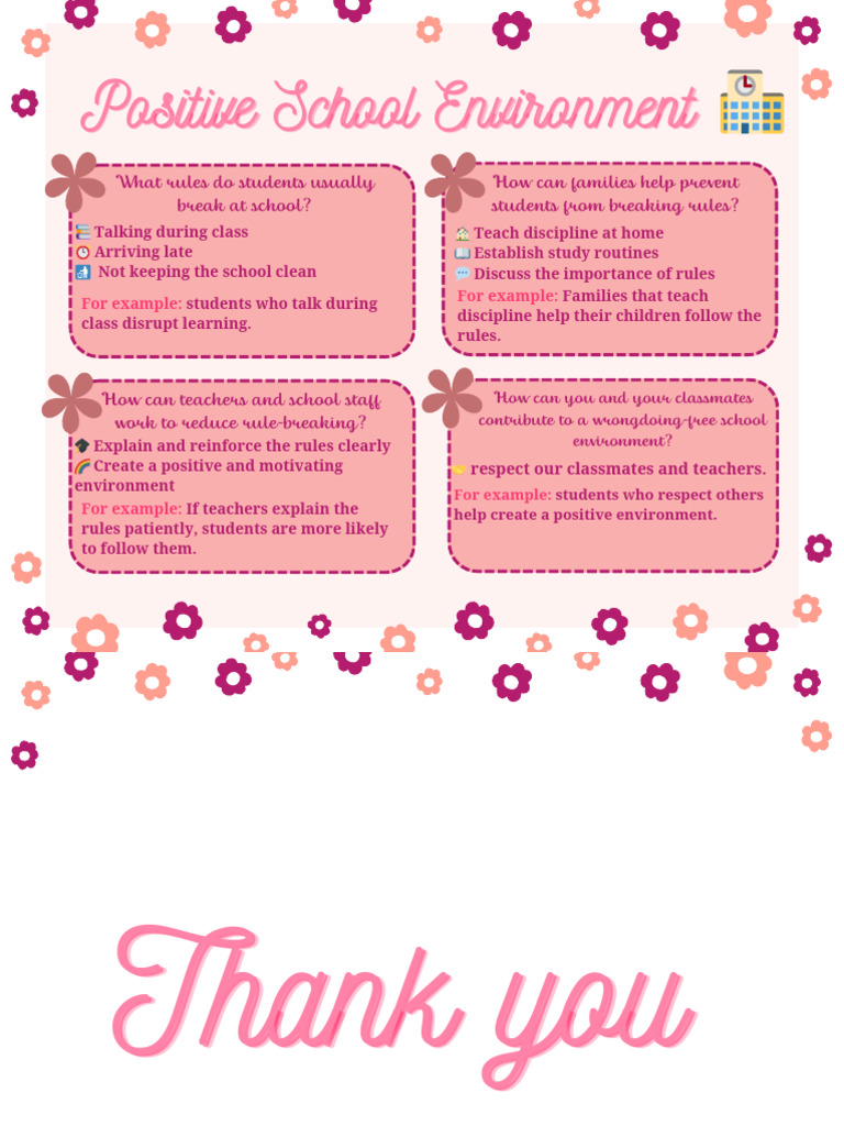 Creating a Positive School Environment | PDF