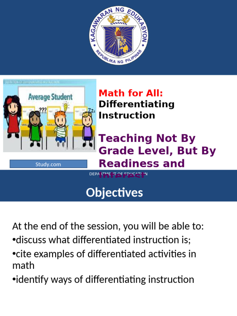 Differentiated Instruction in Math | PDF | Differentiated Instruction | Cognitive Science