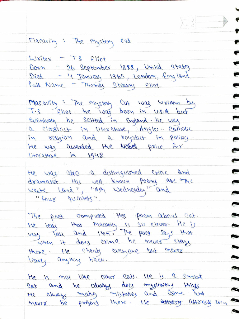 Macavity The Mystery Cat | PDF