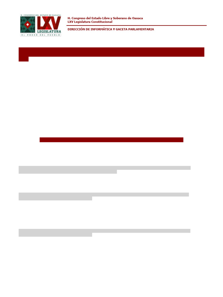 Constitucion Politica Del Estado Libre y Soberano de Oaxaca (Ref Dto ...