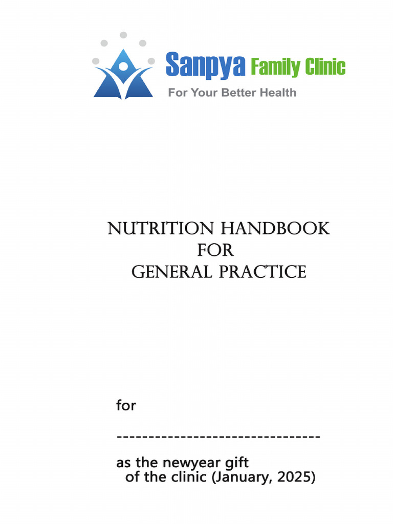 Nutrition Handbook For GP (2025) Updated | PDF