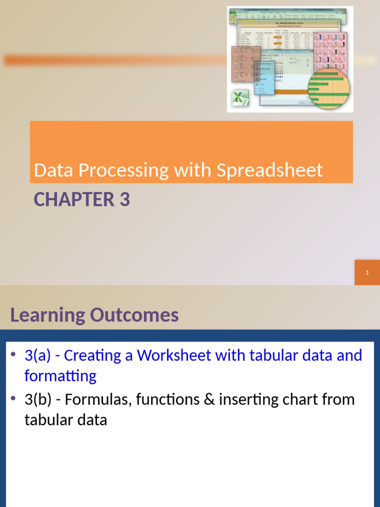 Chapter 3 | PDF | Worksheet | Microsoft Excel