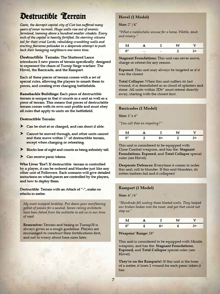 Destructible Terrain for Turnip28 | PDF | Conflicts | Warfare