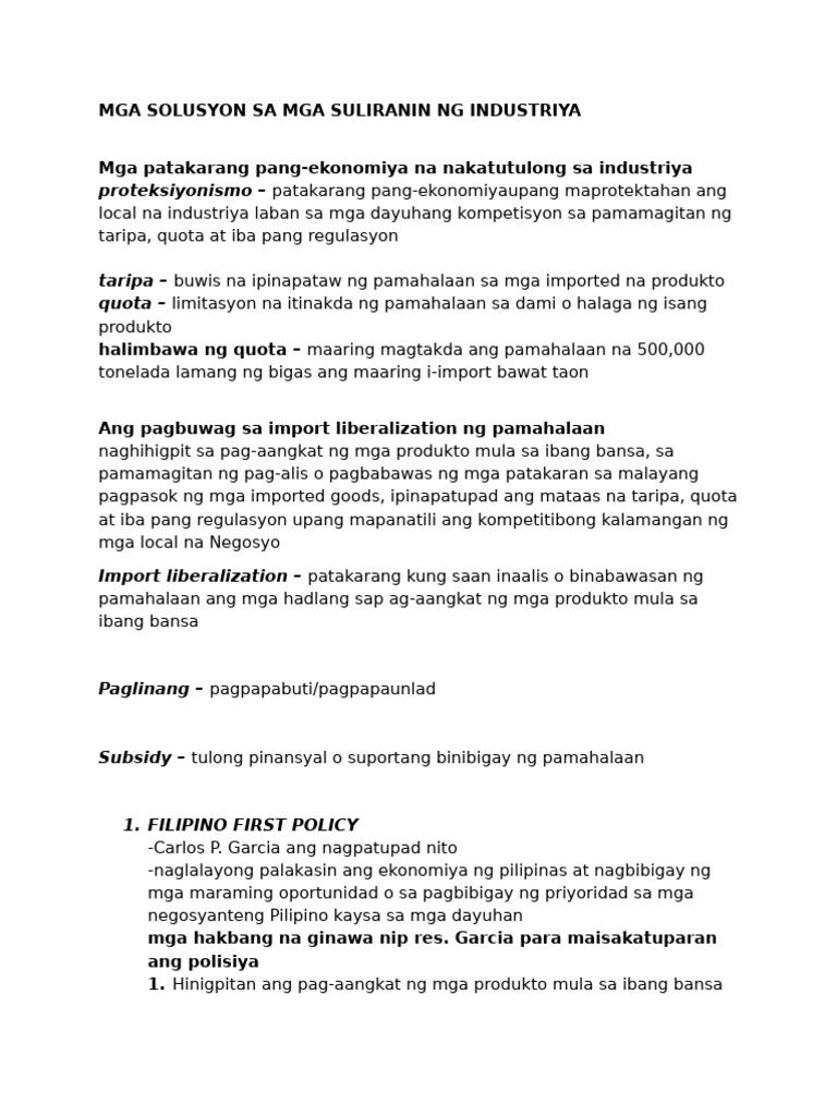 Mga Solusyon Sa Mga Suliranin NG Industriya | PDF