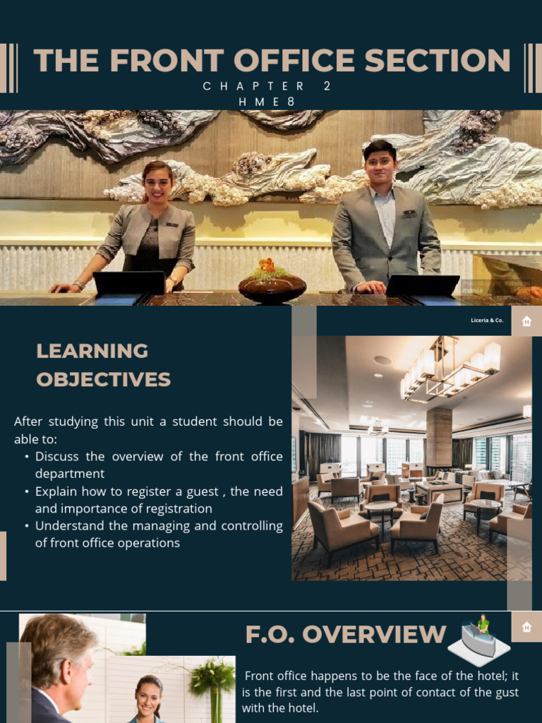 Chapter 3 The Front Office Section | PDF