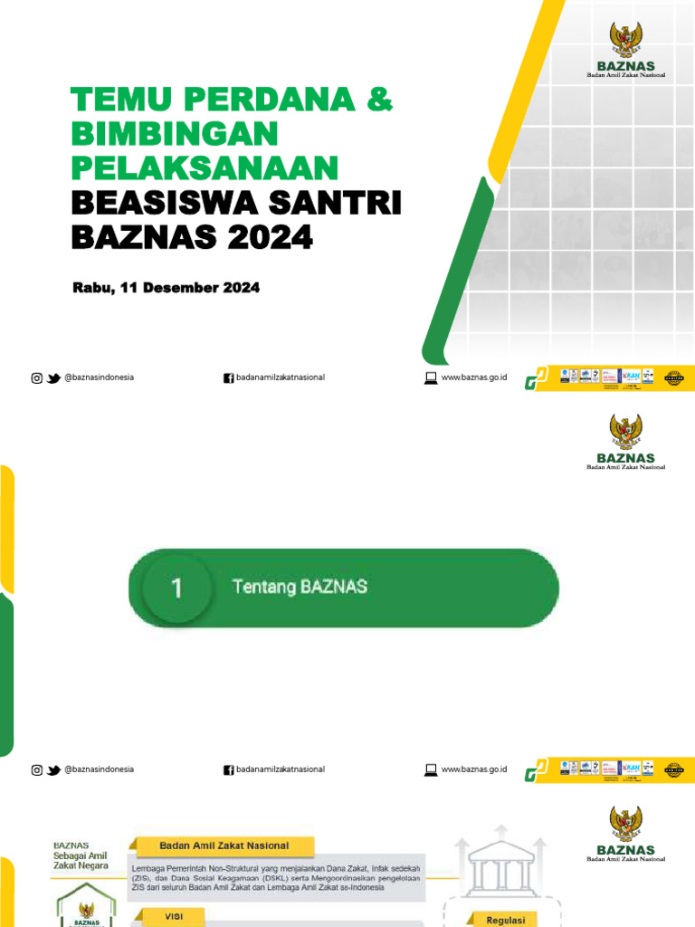 Beasiswa Santri BAZNAS 2024: Panduan Lengkap | PDF