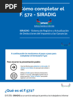 Guía para Presentar SIRADIG F. 572 | PDF | Seguro | Impuestos