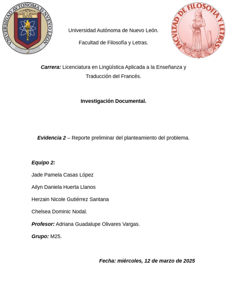 Evidencia 2 INV. DOC Equipo 2 | PDF | Enseñando | Aprendizaje