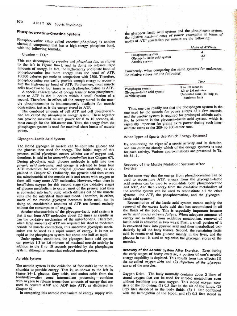Oxygen Debt Guytin | PDF
