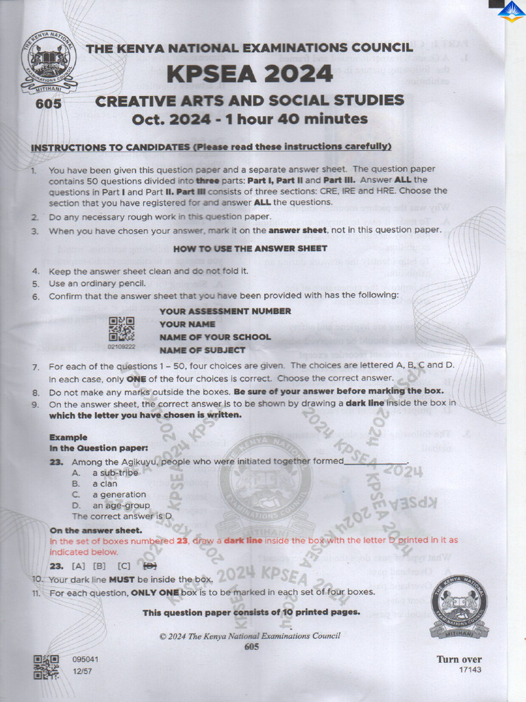 SST Kpsea 2024 | PDF