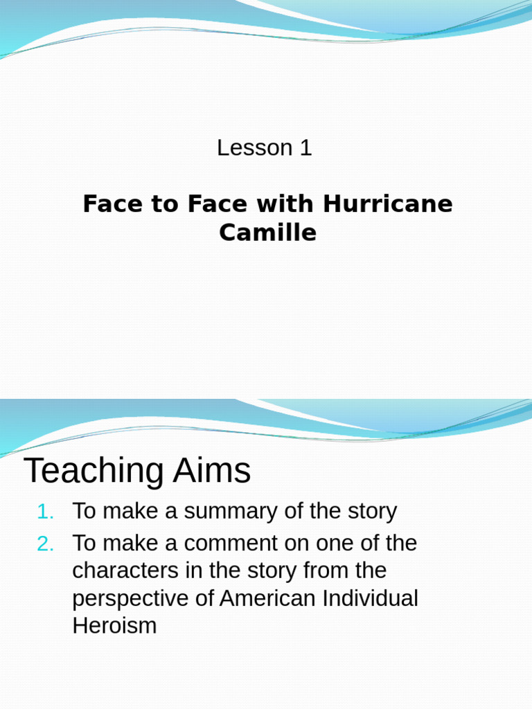 Unit One Face To Face With Hurricane Camille | PDF | Tropical Cyclones ...