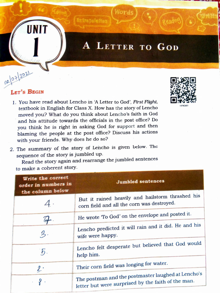 Letter To God Notes | PDF