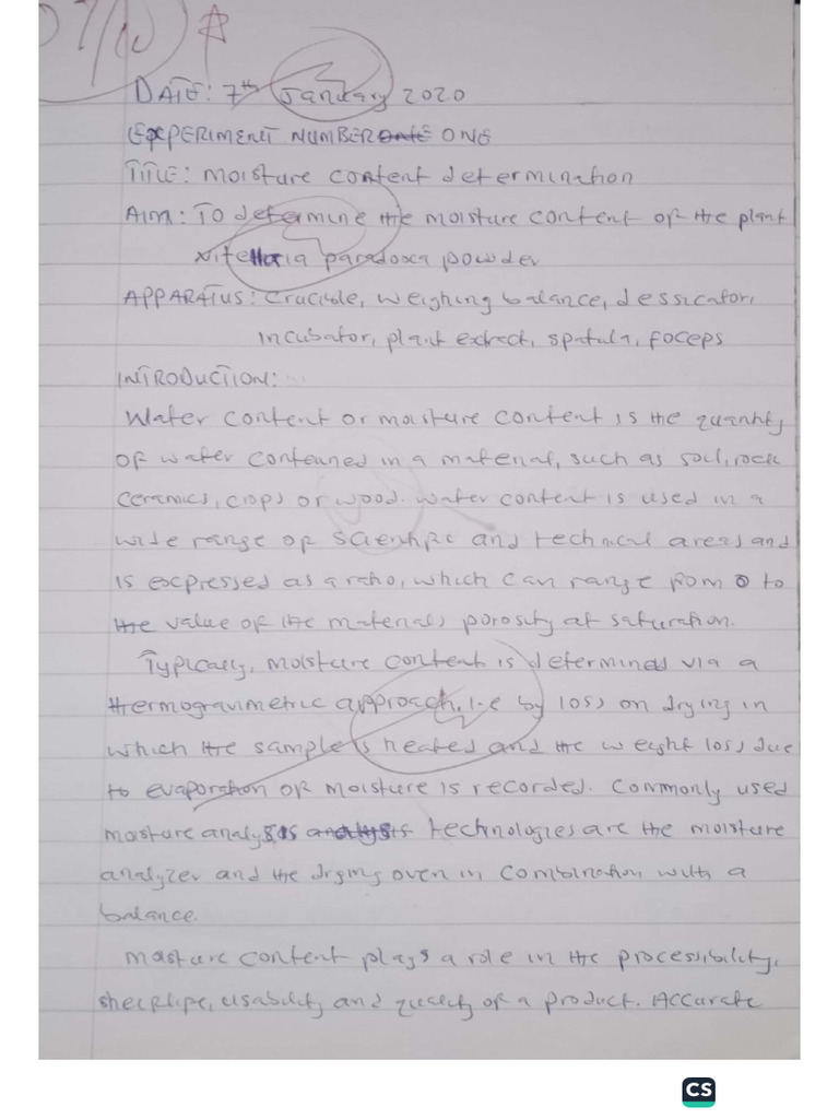 PCG 501 practical | PDF