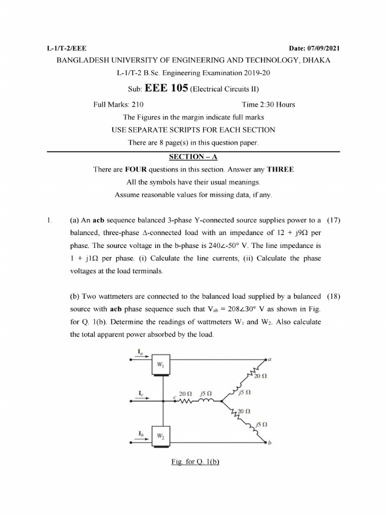 EEE-2019-2020 (L-1, T-2) | PDF