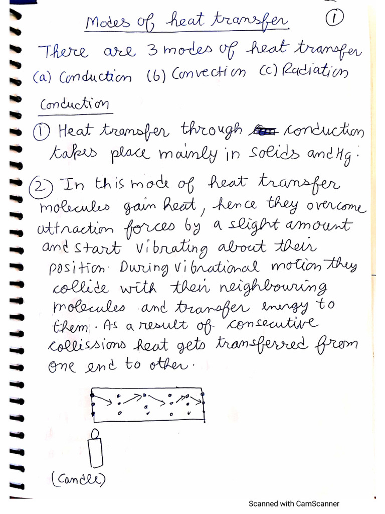 Modes of Heat Transfer 1 | PDF