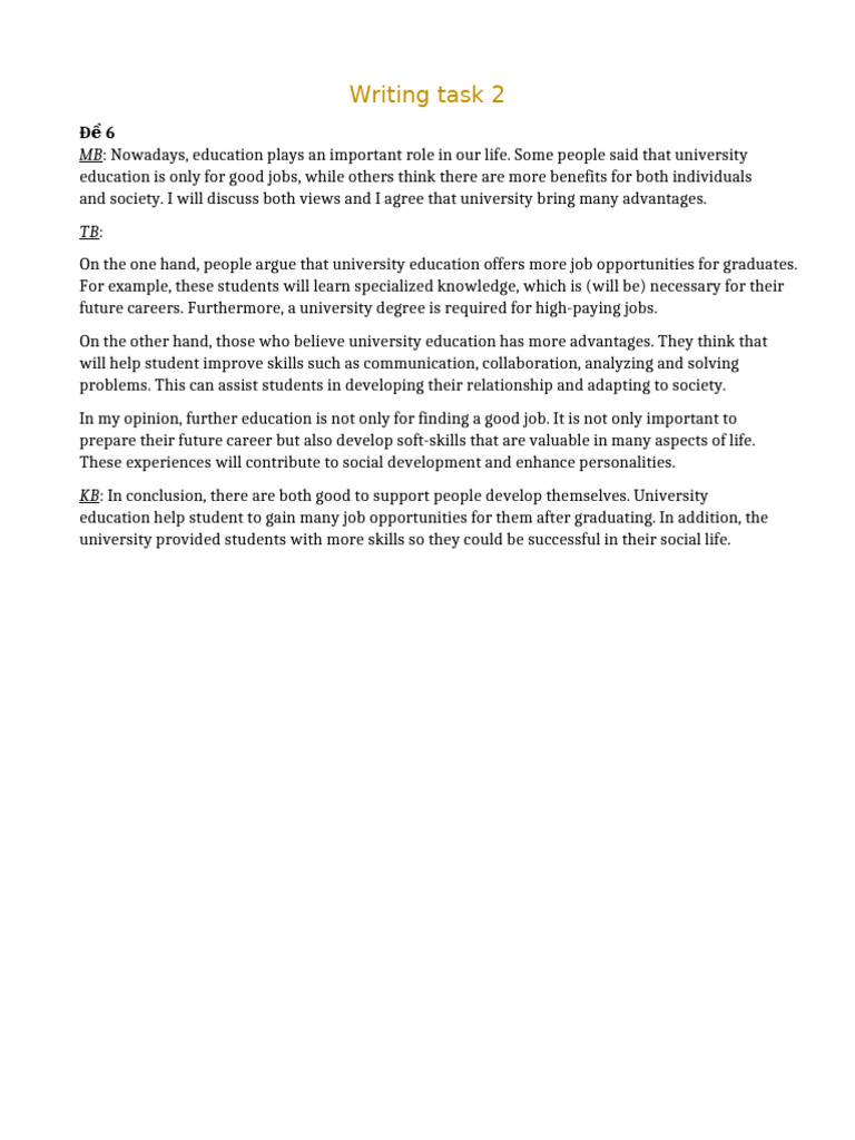 Writing Task 2 | PDF