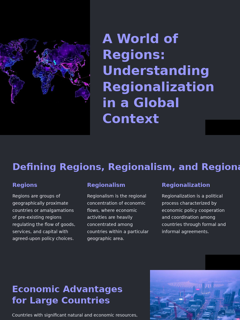 GROUP 5 WORLD OF REGIONS.final | PDF | Regional Integration | Policy