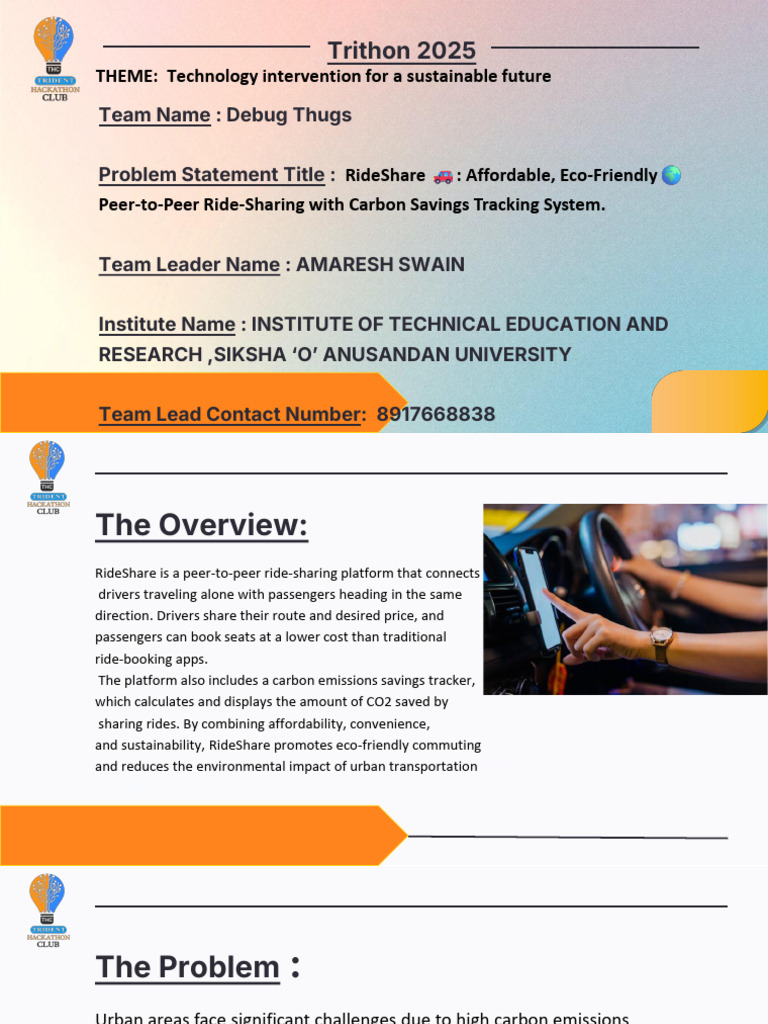 pdf IdeaPresentation_Trithon 2025 | PDF | Transport | Economies