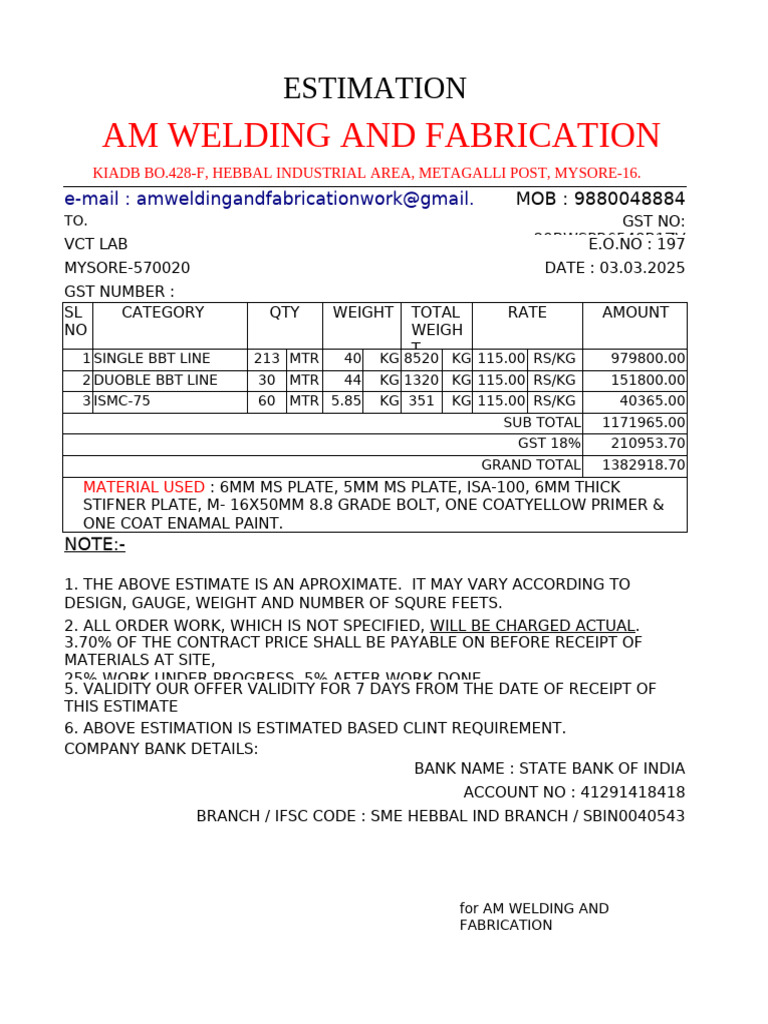 VCT Lab Mysore | PDF