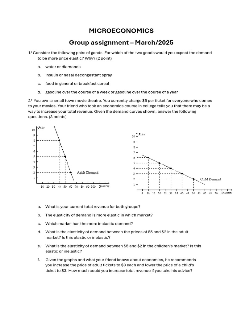 MICROECONOMICS Group Assignment | PDF