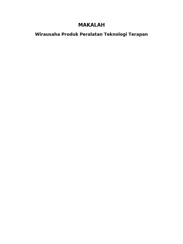 Makalah Pkwu 2025 | PDF