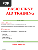 Basic PPT For First Aid Training | PDF | First Aid | Health Care