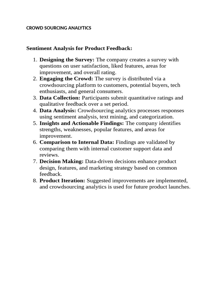 Crowd Sourcing Analytics | PDF