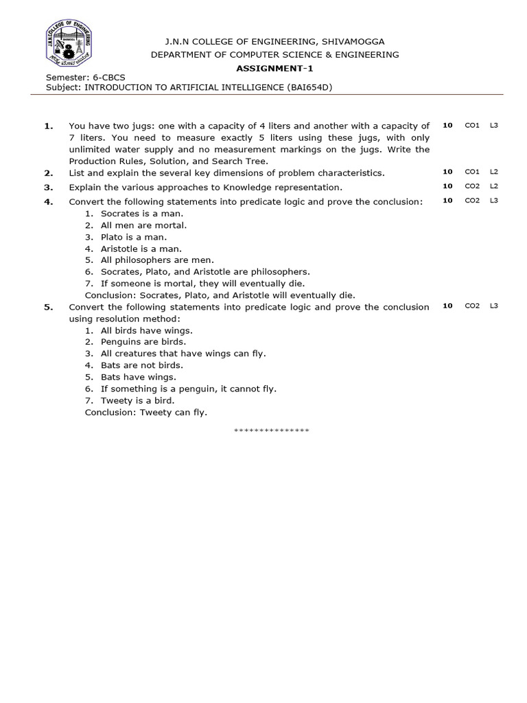 AI-Assignment1 | PDF