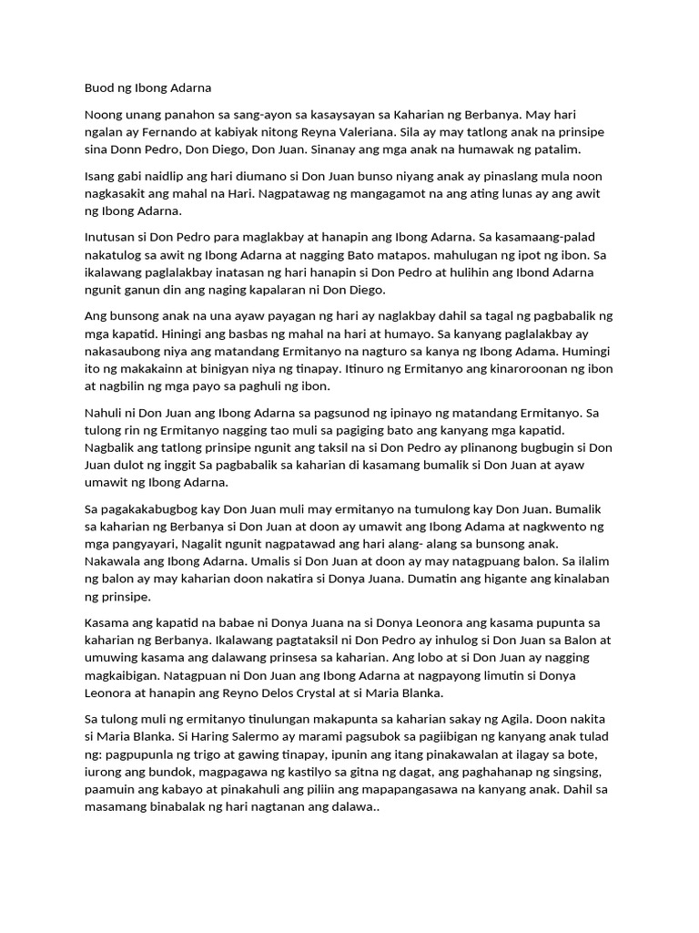 Boud NG Ibong Adarna | PDF