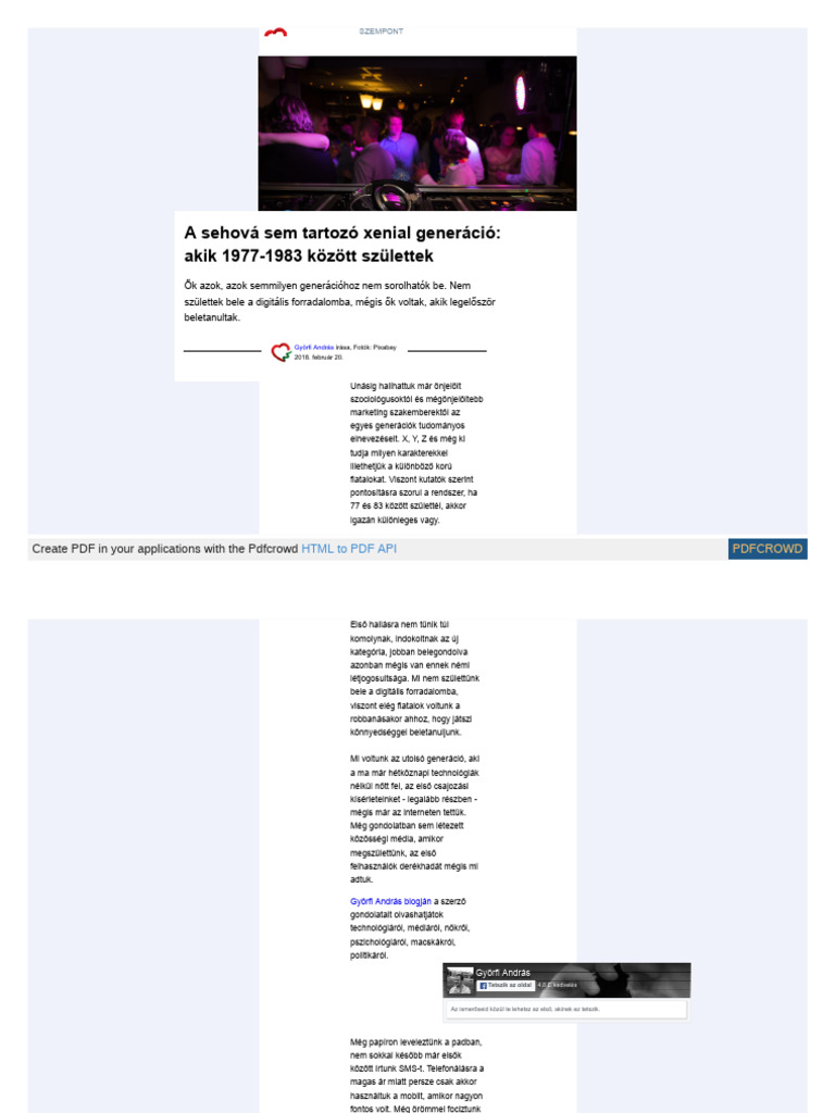 WWW Szeretlekmagyarorszag Hu A Sehova Sem Tartozo Xenial Gen | PDF