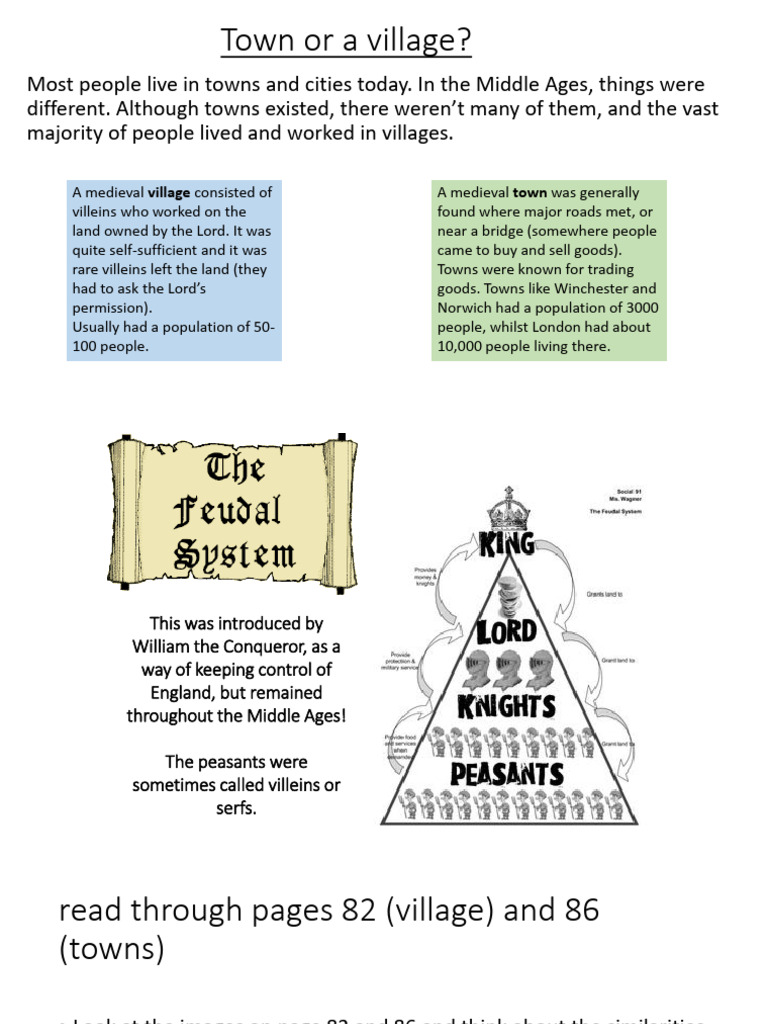 1.-How-similar-were-medieval-towns-and-villages | PDF | Serfdom | Oligarchy