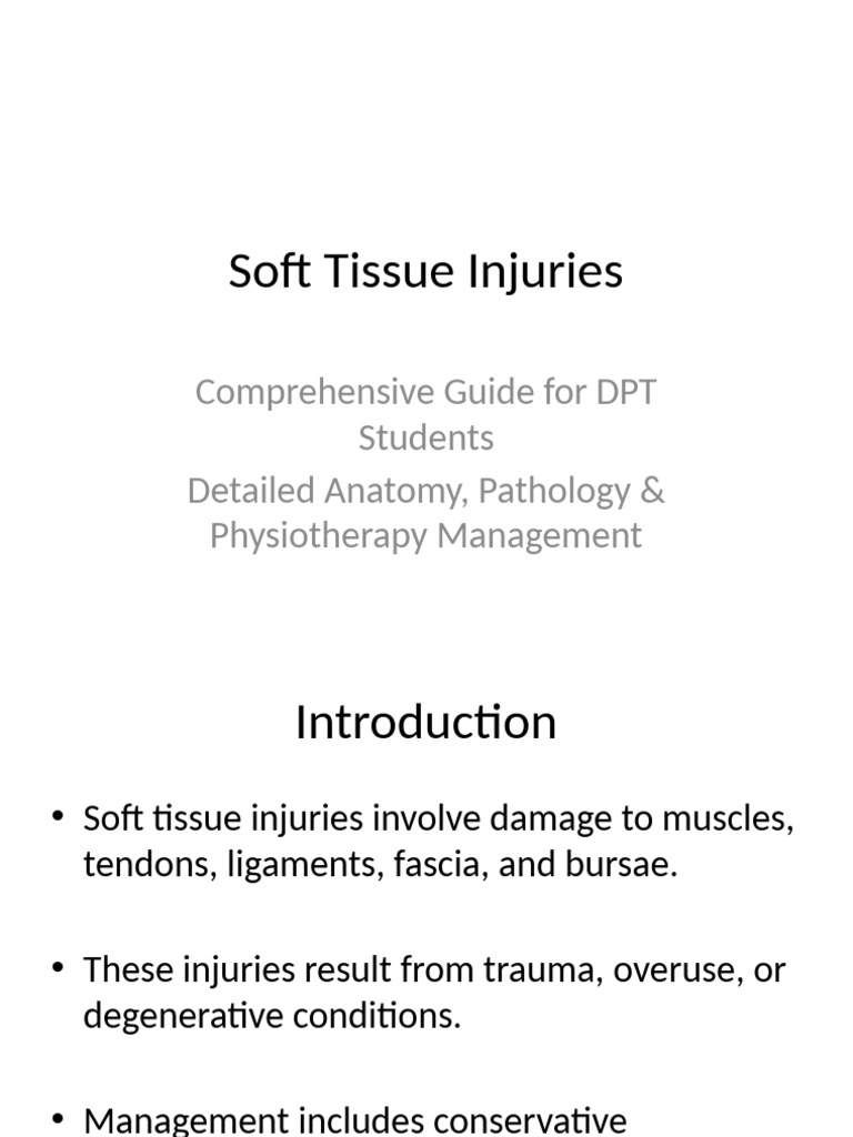 Soft Tissue Injury Management Guide | PDF | Elbow | Arthritis