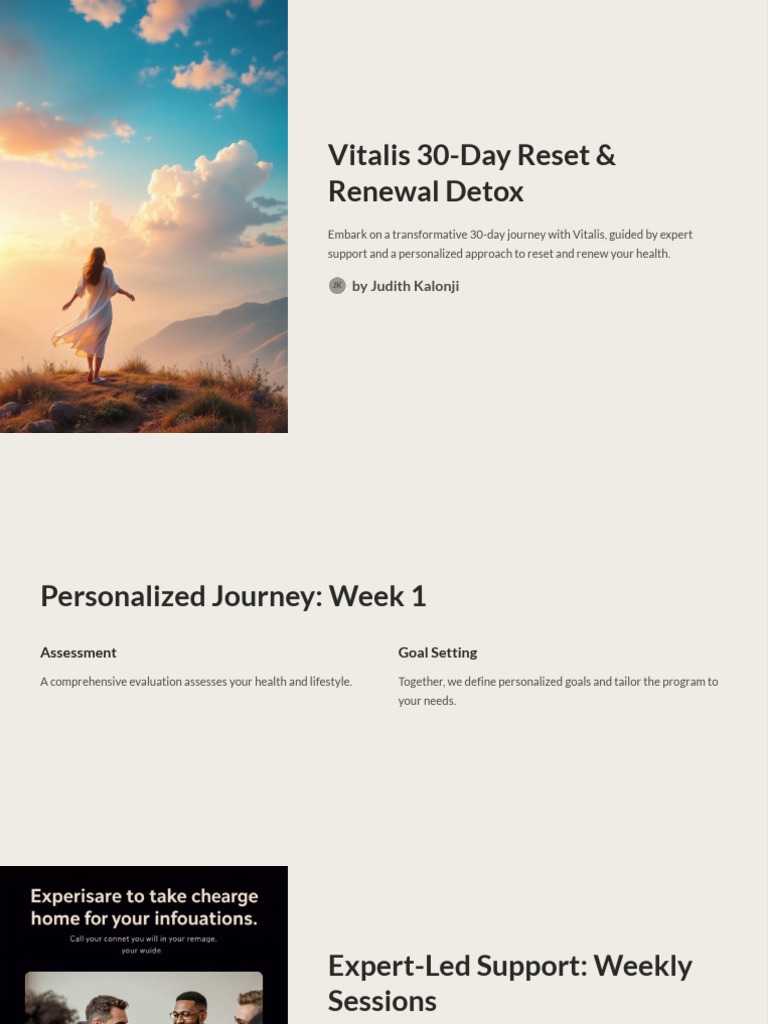 Vitalis 30 Day Reset and Renewal Detox | PDF | Psychology | Psychological Concepts