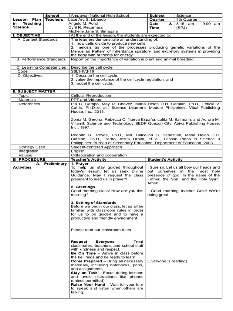 Cell Cycle DLP 2 | PDF