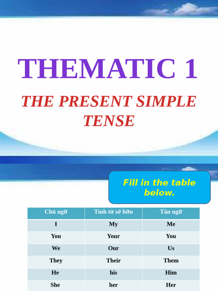 The Present Simple Tense | PDF