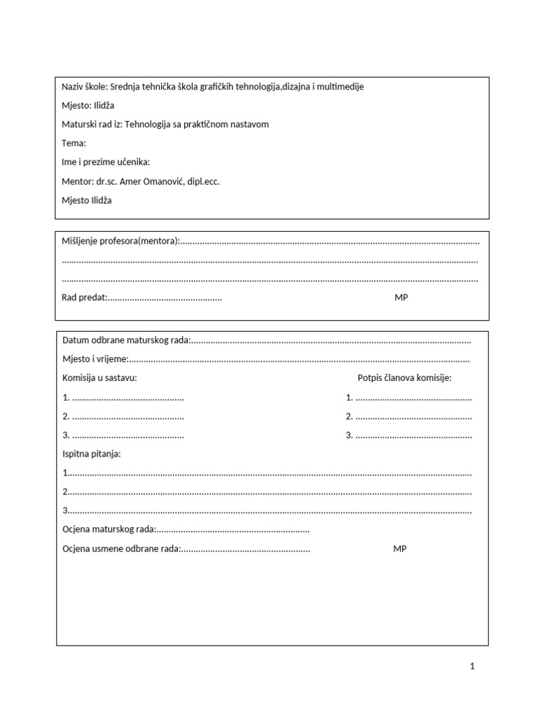 Post Scriptum Obrazac 2024 | PDF