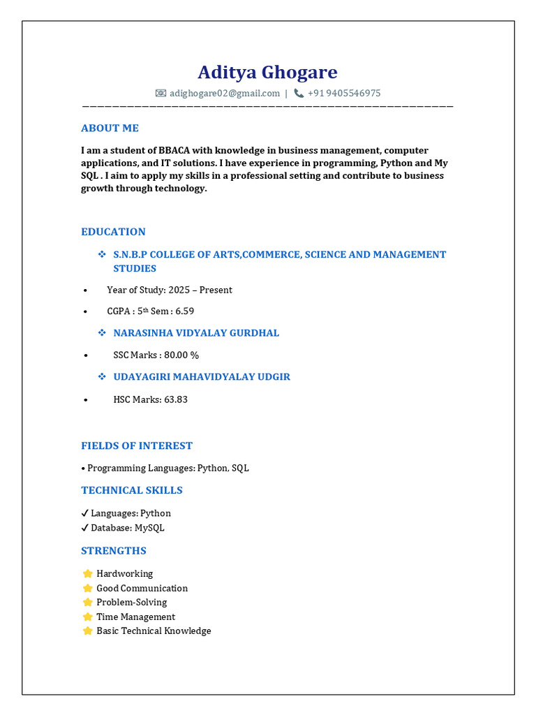Aditya Resume Compressed-3 | PDF