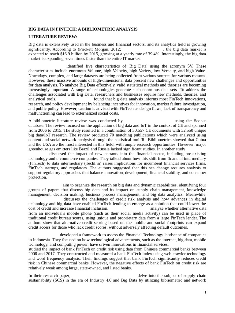 Big Data Paper (Literature Review) | PDF | Big Data | Data