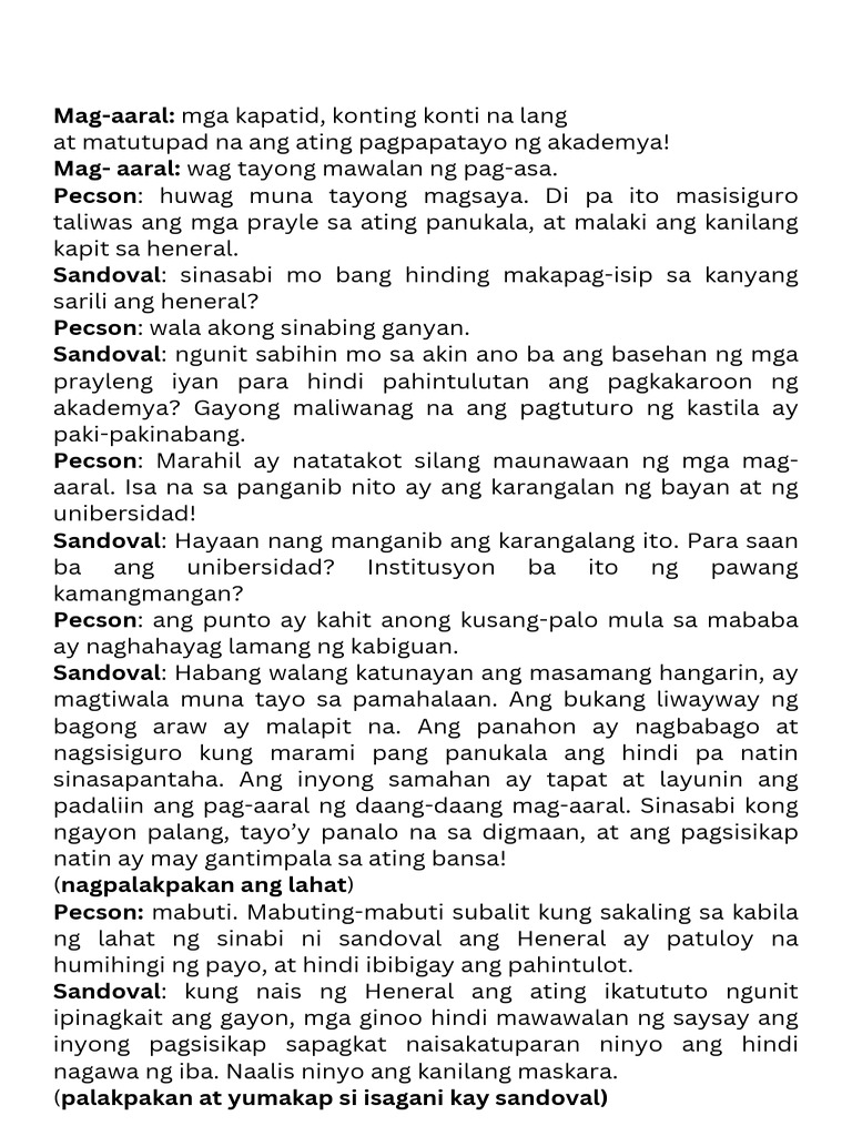 El fili script.pdf | PDF