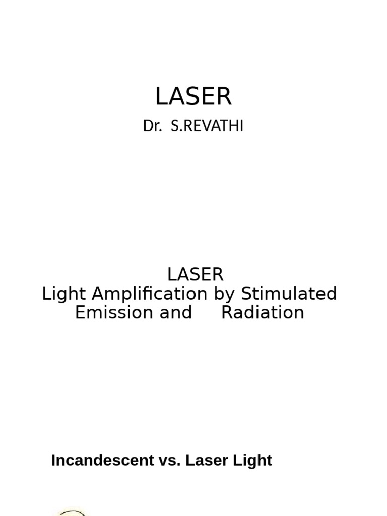Understanding Laser Mechanisms and Structures | PDF | Laser | Photon