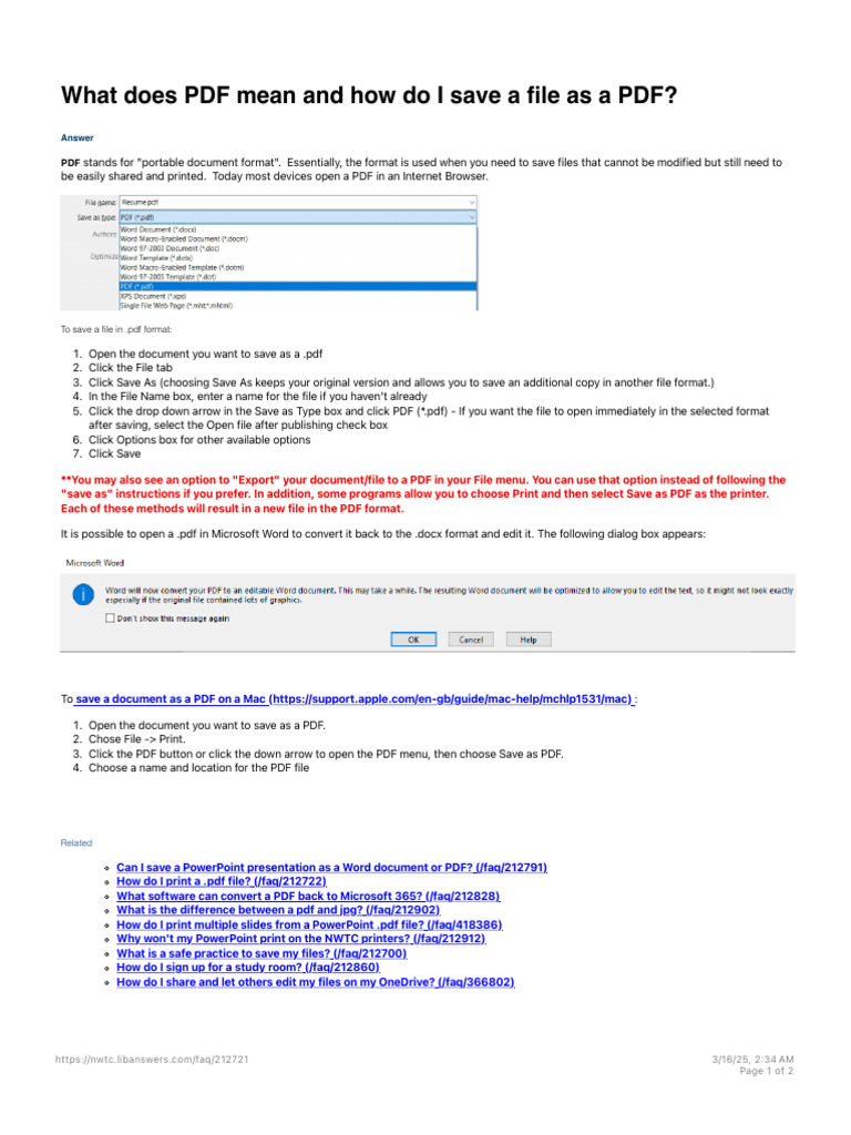 Understanding PDF Format and Saving Files | PDF | Computer File ...