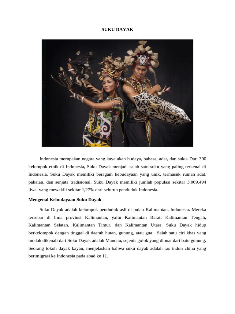 Suku Dayak | PDF