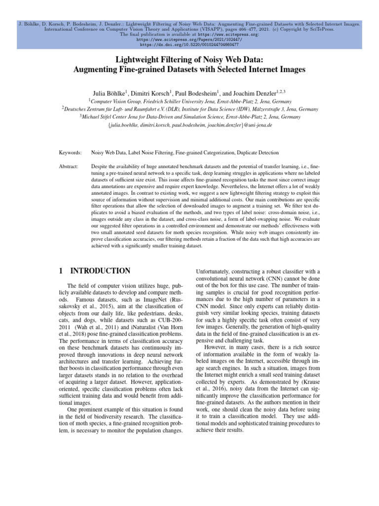 Lightweight_Filtering_of_Noisy_Web_Data | PDF | Deep Learning | Applied Mathematics